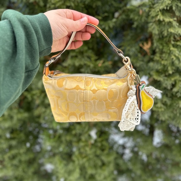 Coach | Bags | Coach Yellow Mini Handbag | Poshmark